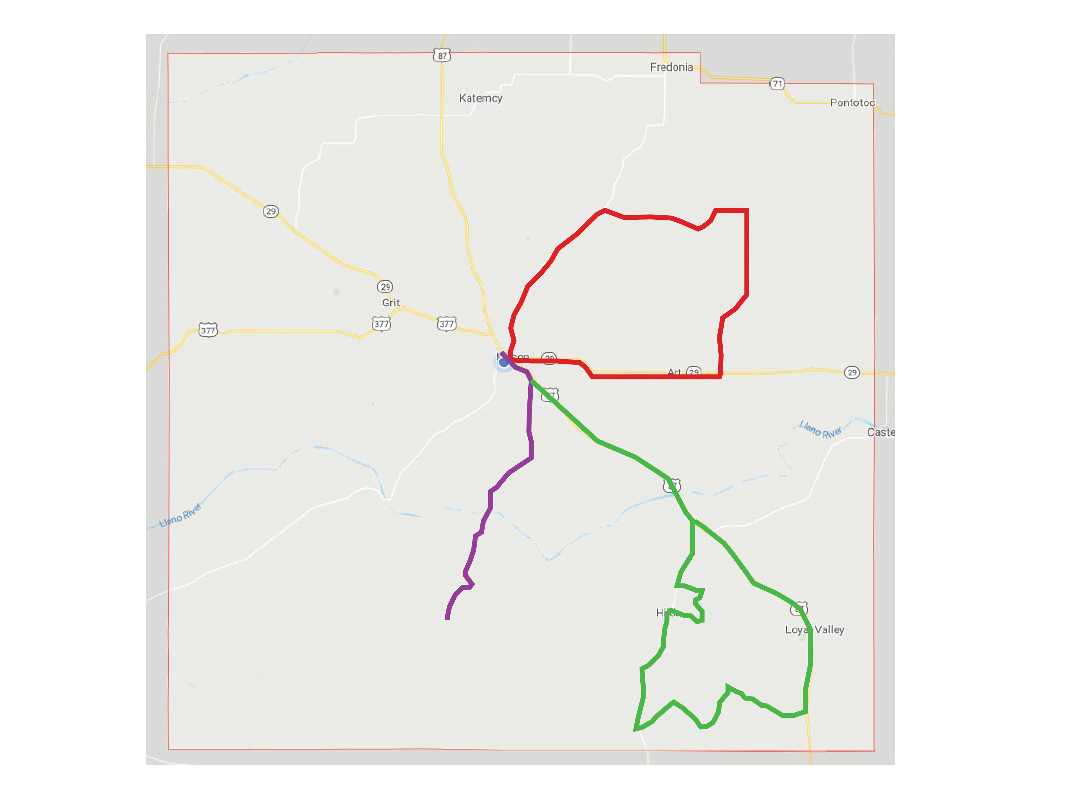 Wildflower Drive Map — Llano River Region Adventures